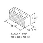 6x8x16 PSF - Bianchi Brick